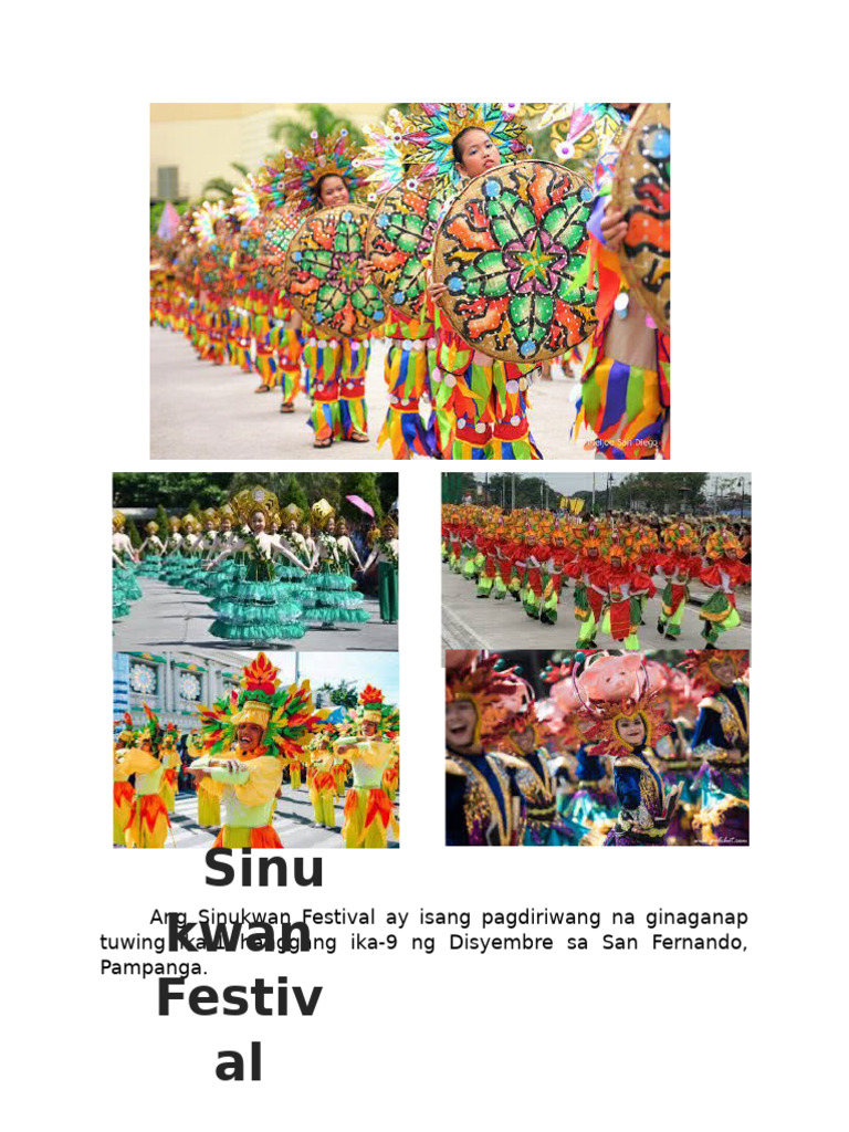 Ang Sinukwan Festival Ay Isang Pagdiriwang Na Ginaganap Tuwing Ika | PDF