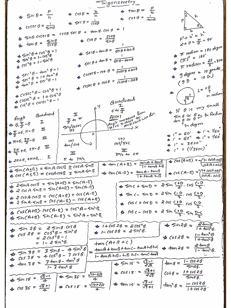 Trigo Formula | PDF