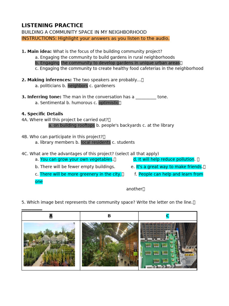 L5 W11 Listening Practice | PDF