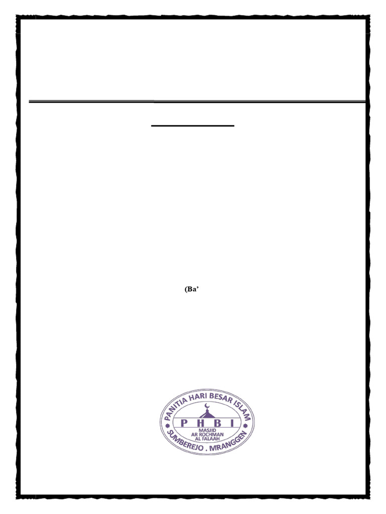 Undangan Rapat Phbi Mei 2025 - Dzulhijjah 1446 | PDF