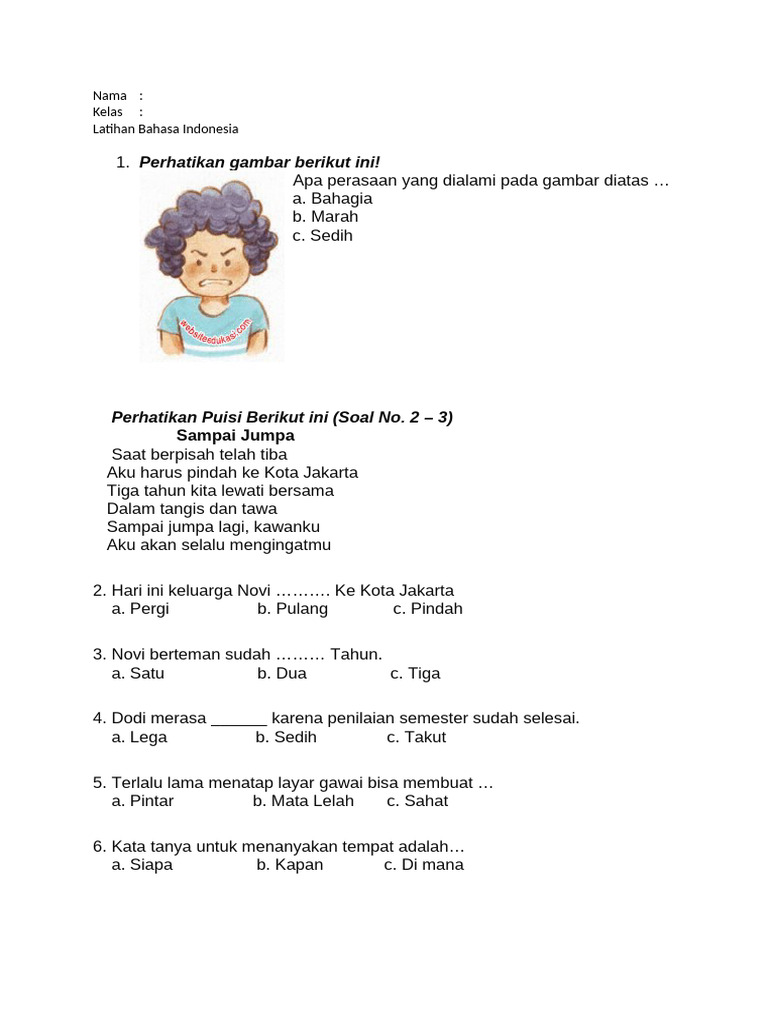 Kumpulan Soal Latihan Kelas 2 | PDF