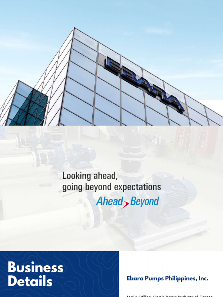 Ebara Pumps Philippines - Company Profile - Y2024 | PDF