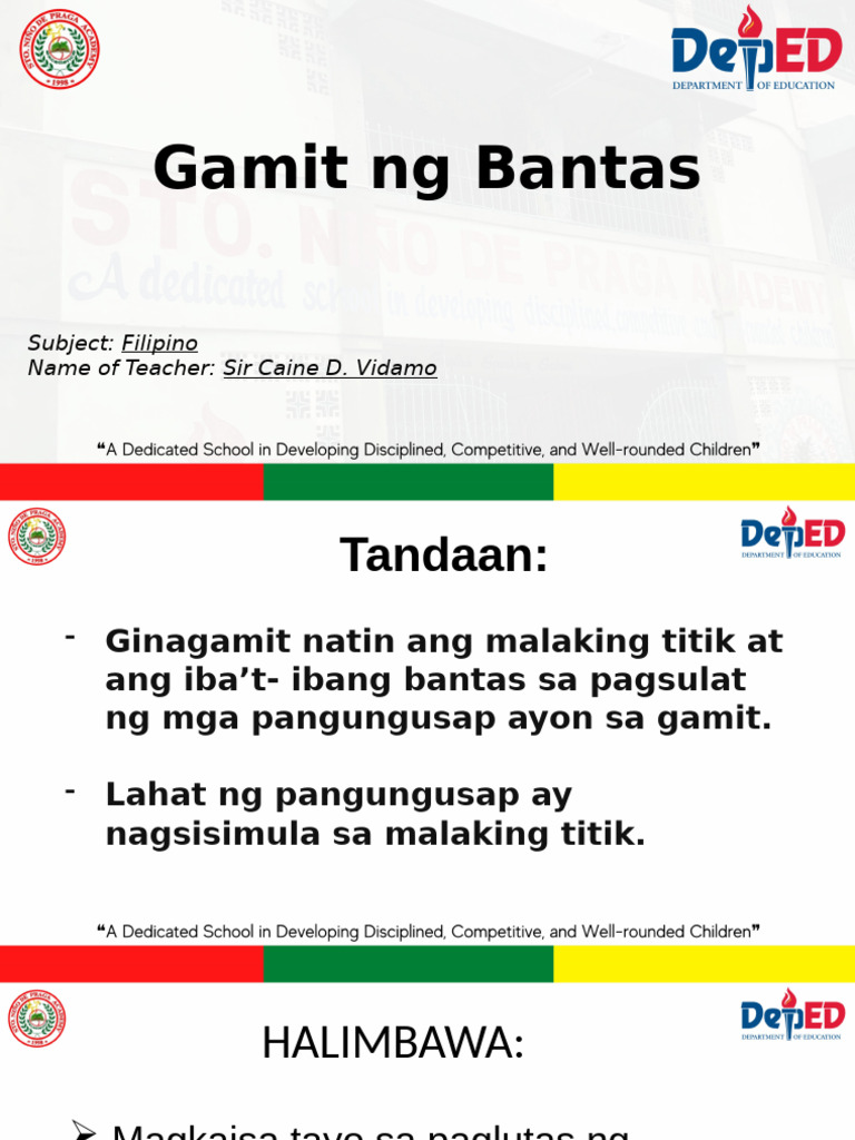 Grade 6 Gamit NG Bantas | PDF