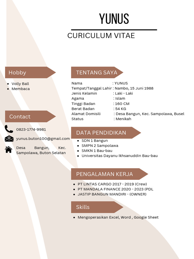 CV Yunus | PDF
