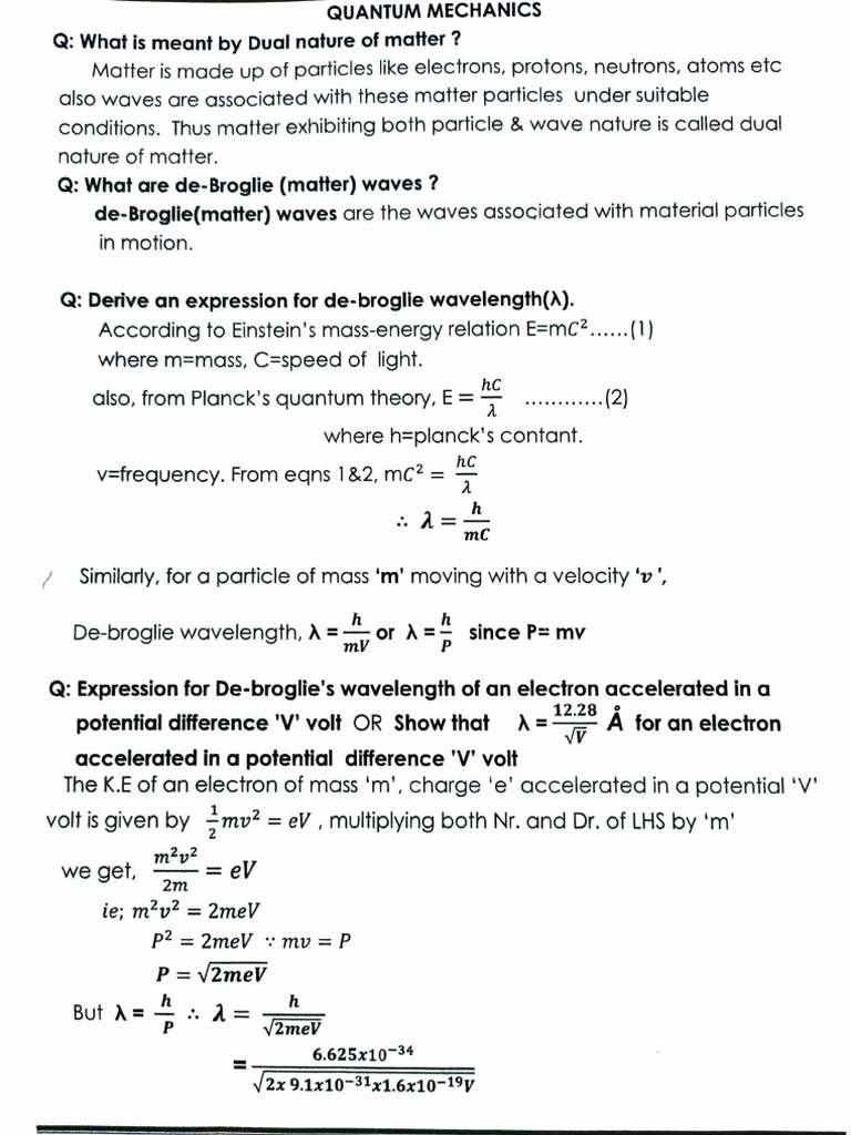 Understanding Quantum Mechanics Concepts | PDF | Uncertainty Principle ...
