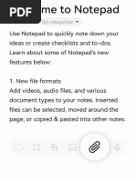 Online Notepad for Easy Note Sharing | PDF | Computers