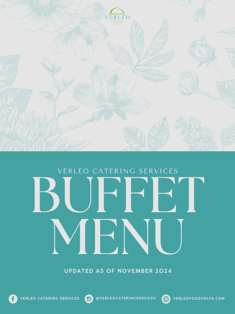 New Verleo Updated Menu 2024 | PDF