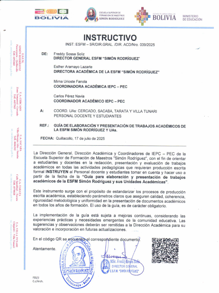 Instr. Guia Elaboración de Trabajos Acd. | PDF