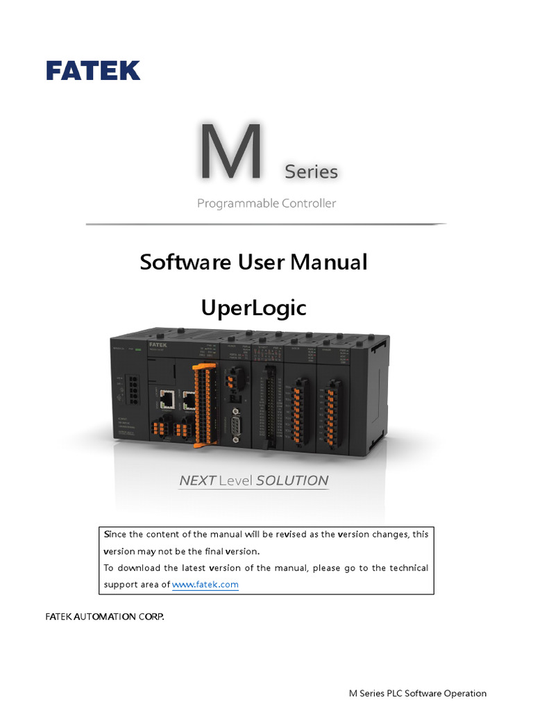 04 M PLC Software User Manual en | PDF | Programmable Logic Controller | Computer Program