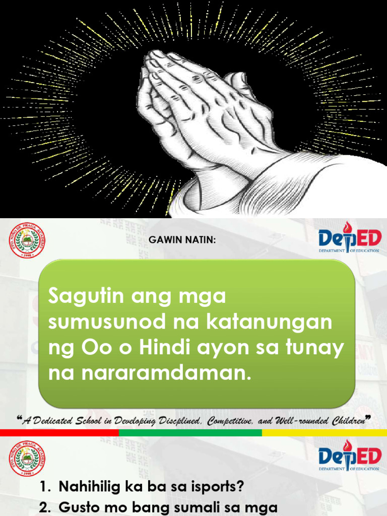 g6 GMRC Ang Sarili Ko | PDF