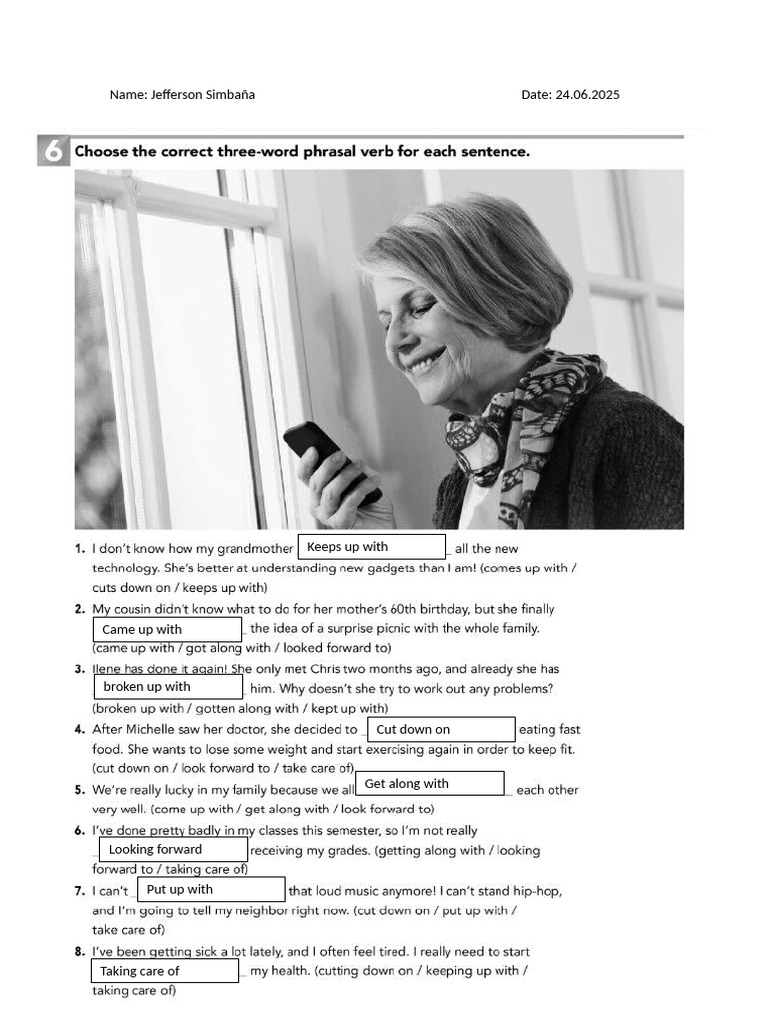 Worksheet Unit Getting Things Done | PDF