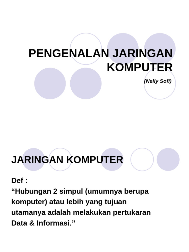 Pengenalan Jaringan Komputer | PDF