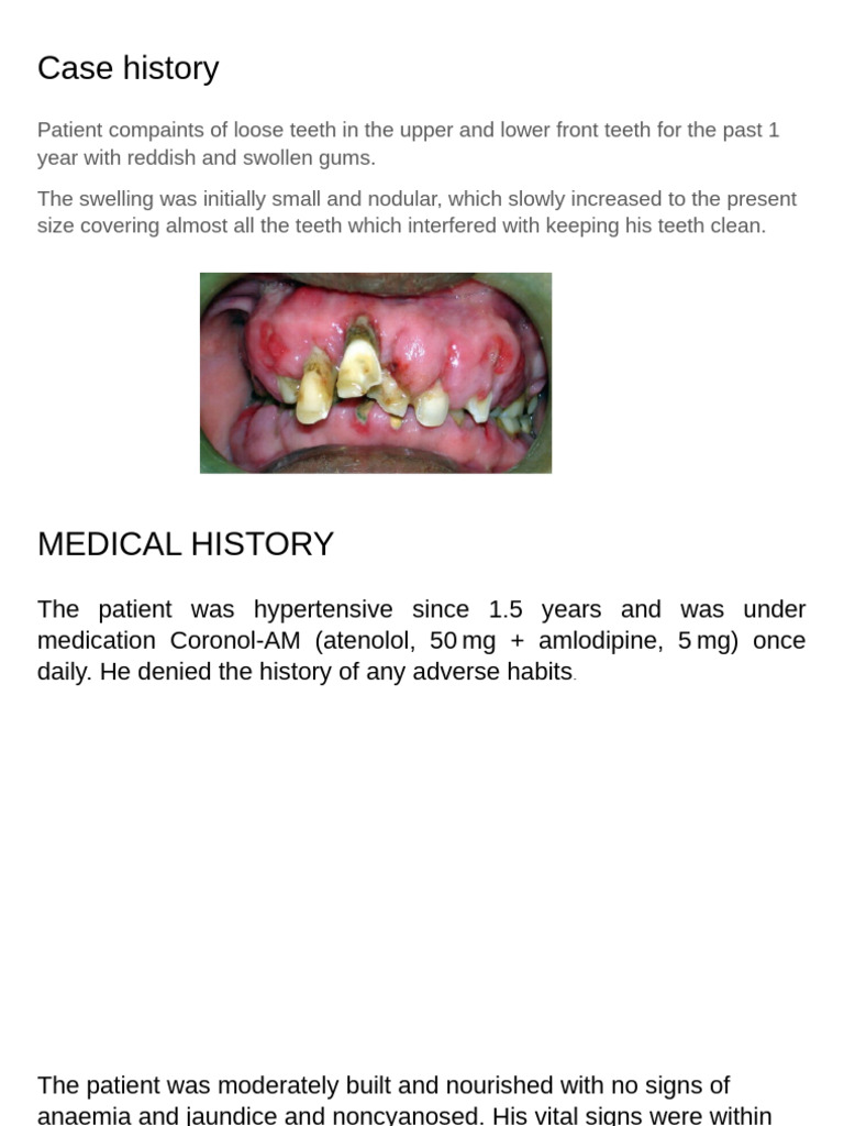 Bokenkamp Classification of Gingival Enlargement | PDF