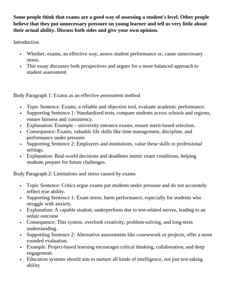 Exam Assessment: Pros and Cons Explained | PDF | Educational Assessment ...