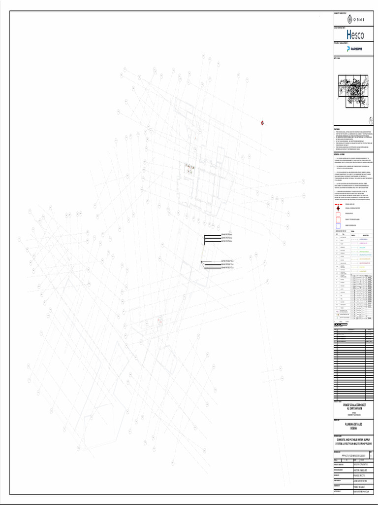 PPP Act v1 DD MR 00 Cw120 0001 Domestic and Potable Water Supply System Layout Plan Master Roof ...