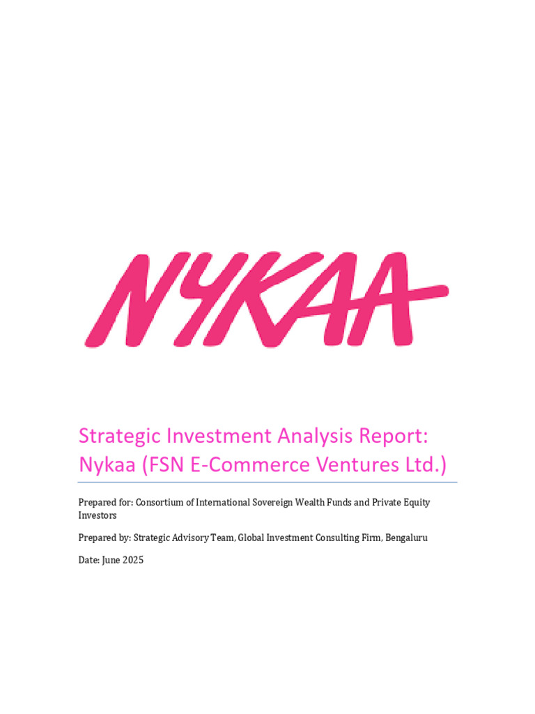 Nykaa Strategic Investment Analysis 2025 | PDF | Brand | E Commerce