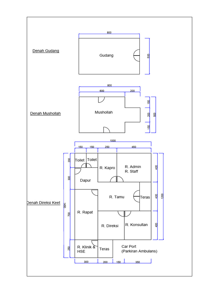 Denah Direksi Keet 1 | PDF