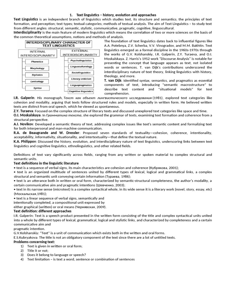 TL общий | PDF | Linguistics | Semantics