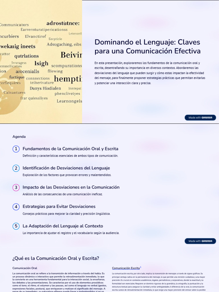 Dominando El Lenguaje Claves para Una Comunicacion Efectiva | PDF | Comunicación | Lingüística