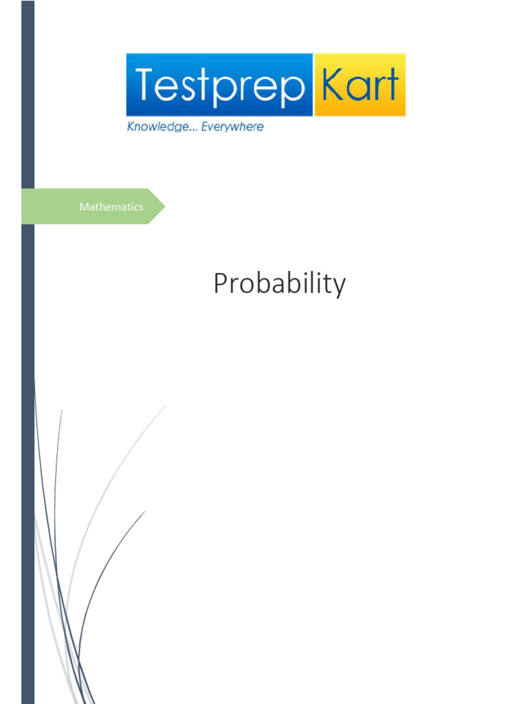 30 Mathematics Probability | PDF | Probability Theory | Randomness