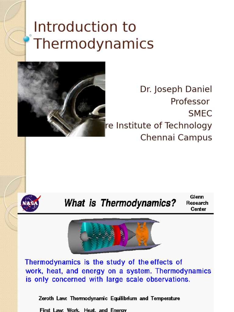 Introduction To Thermodynamics | PDF | Thermodynamics | Heat