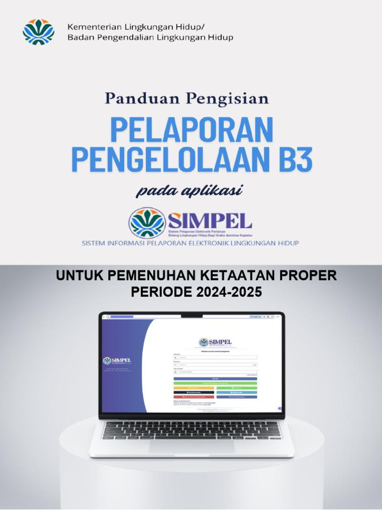 Panduan Pengisian Pelaporan Limbah B3 | PDF