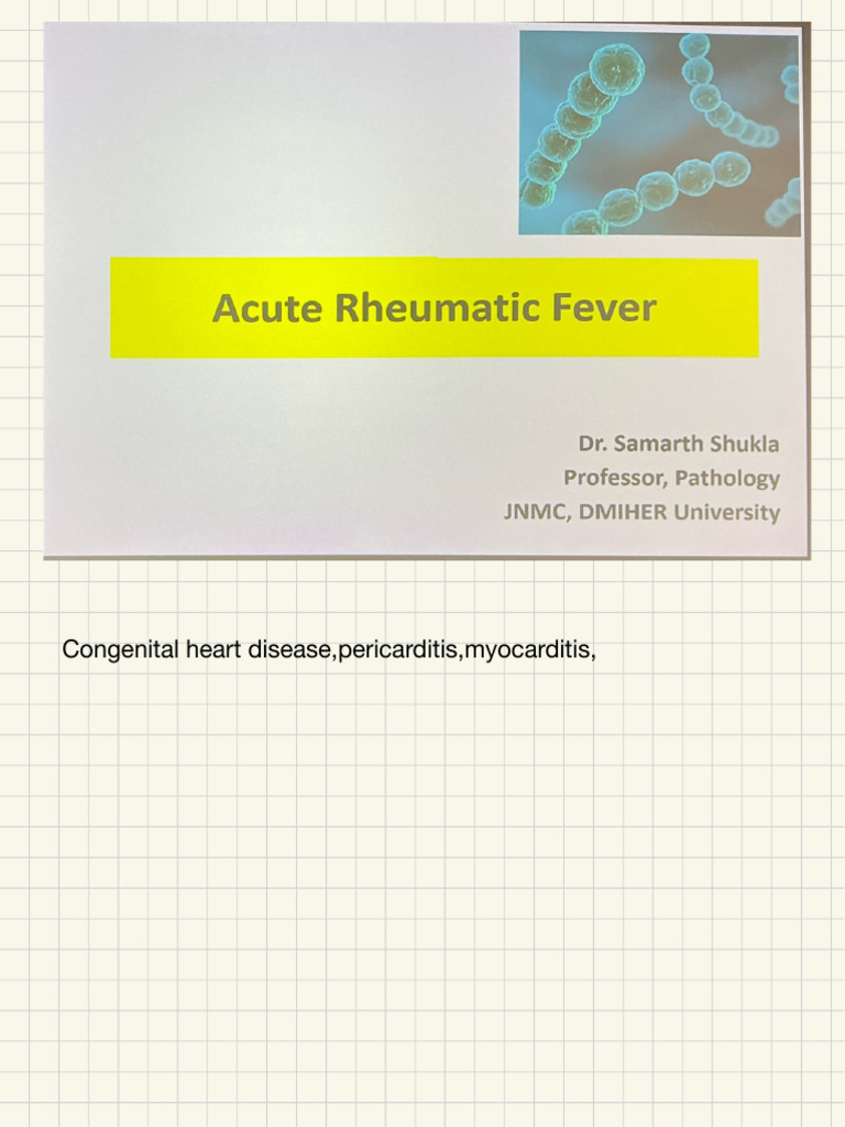 Acute Rheumatic Fever | PDF