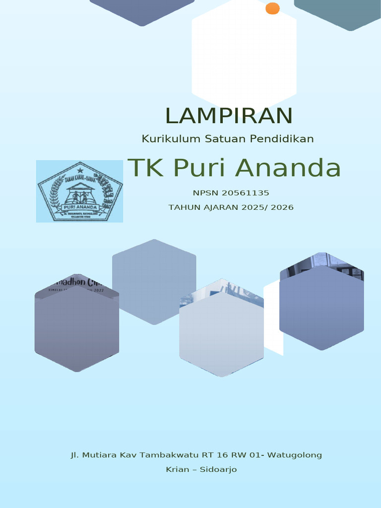 Lampiran KOSP TK Puri Ananda | PDF
