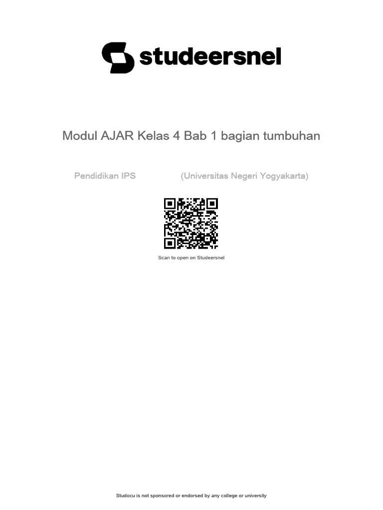 Modul Bagian Bagian Tumbuhan | PDF