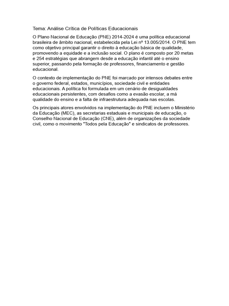 AP2 - Atividade Prática de Aprendizagem 02 indicadores Educacionais | PDF | Pré-escola