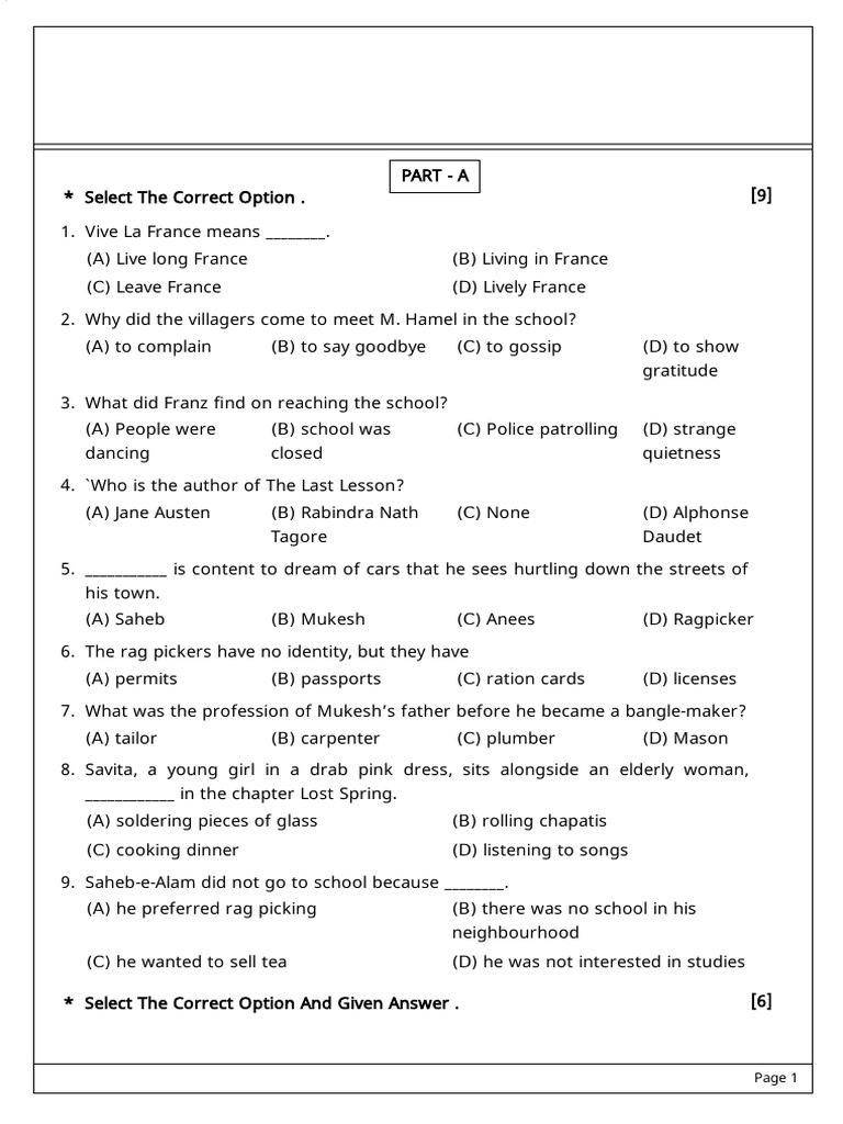 12th Sci ENGLISH Unit 1 25-26 | PDF