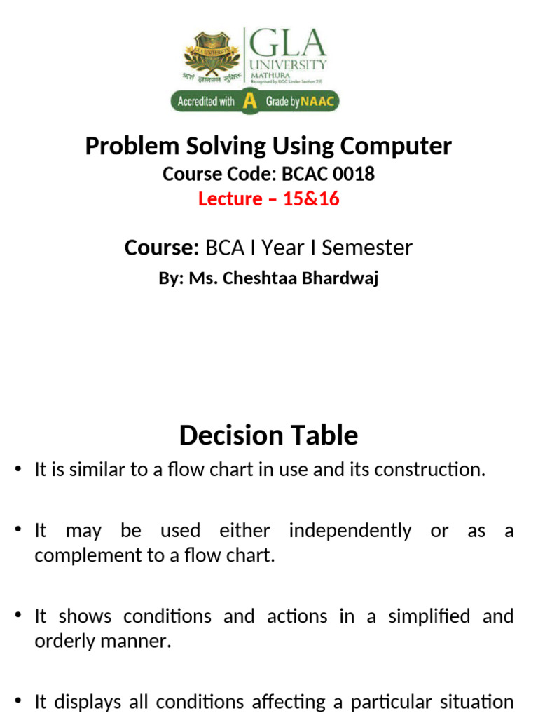 L-15&16 Techniques of Problem Solving-2 | PDF | Computer Programming ...