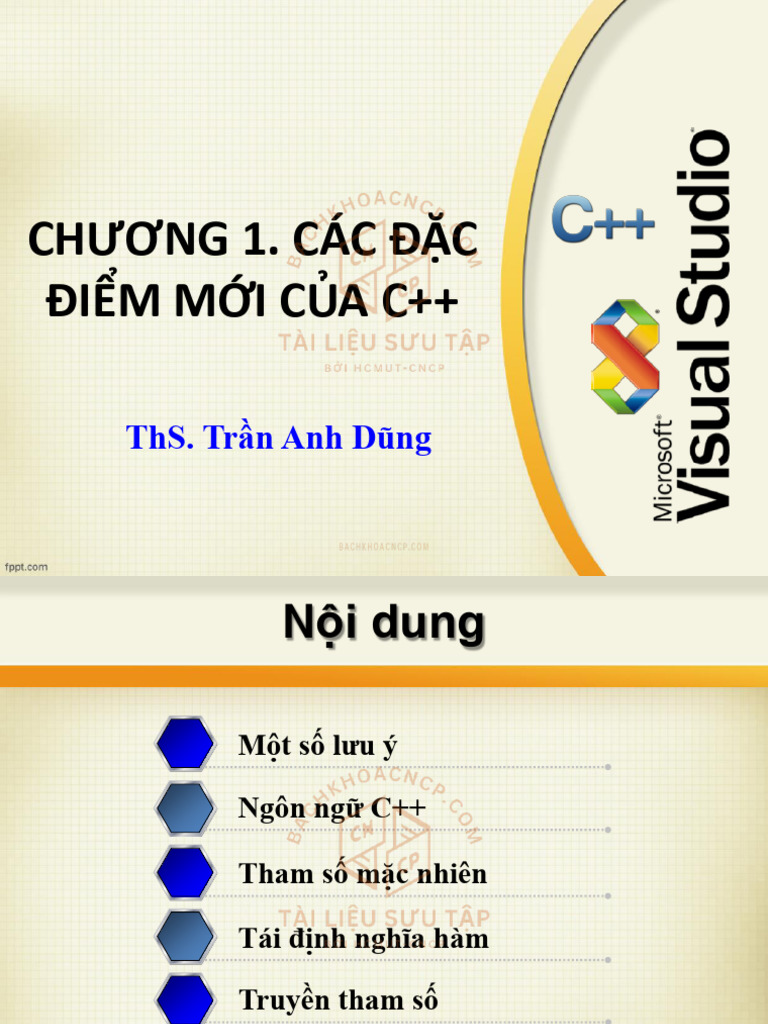 (Biboo - VN) - Chuong 01 - Cac Dac Diem Moi Cua C++ | PDF