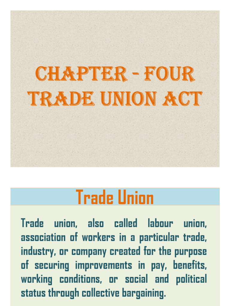 Chapter 4 Slide | PDF | Collective Bargaining | Employment