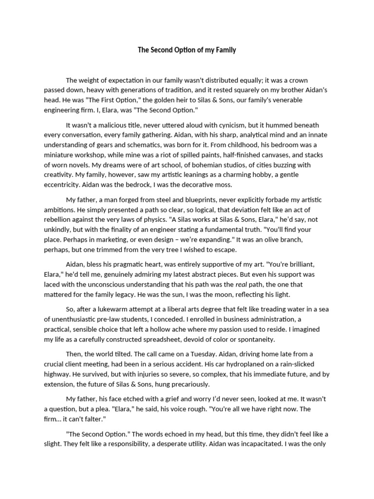 Embracing the Second Option in Life | PDF