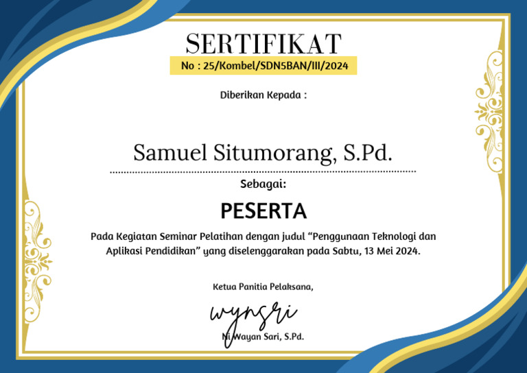 Sertifikat PMM 2 | PDF