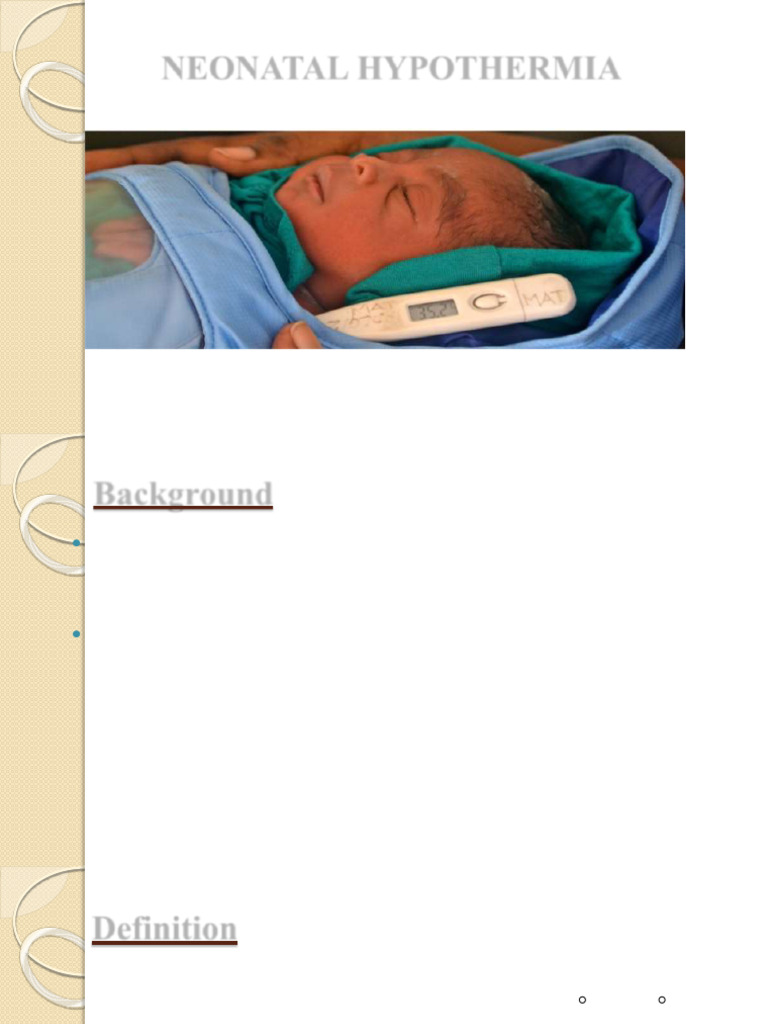 Neonatal Hypothermia: Management & Prevention | PDF | Hypothermia ...