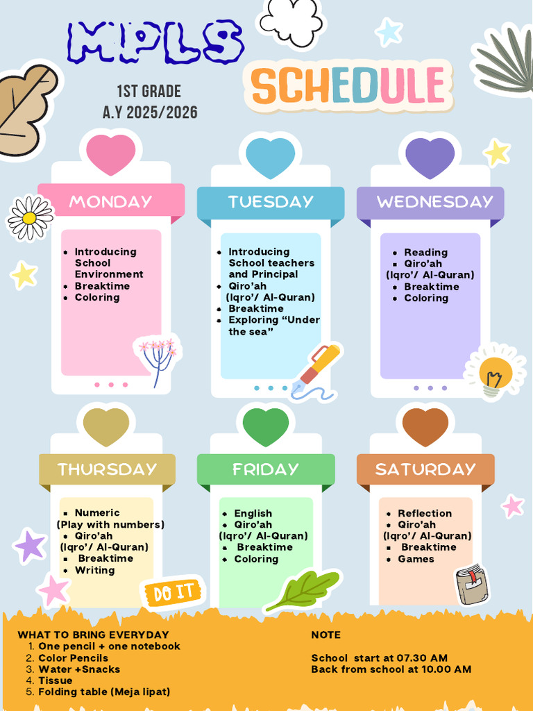 MPLS Schedule Grade 1 | PDF