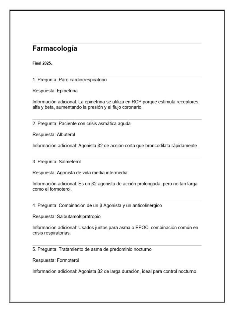Final Farma 2025. | PDF | Angiotensina | Analgésico