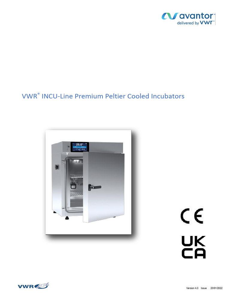 Manual VWRÂ® INCU-Line Premium Peltier Cooled Incubators | PDF | Login | Password