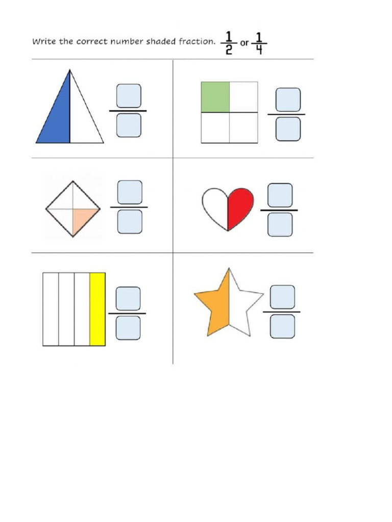 Identify Half and Fourth | PDF