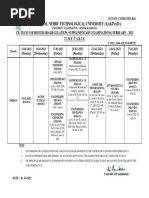 STS JHS Time Table | PDF