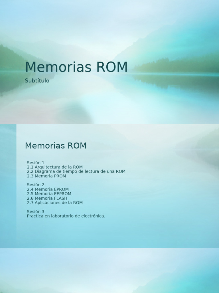 Tipos y Aplicaciones de Memorias ROM | PDF | Memoria de sólo lectura ...
