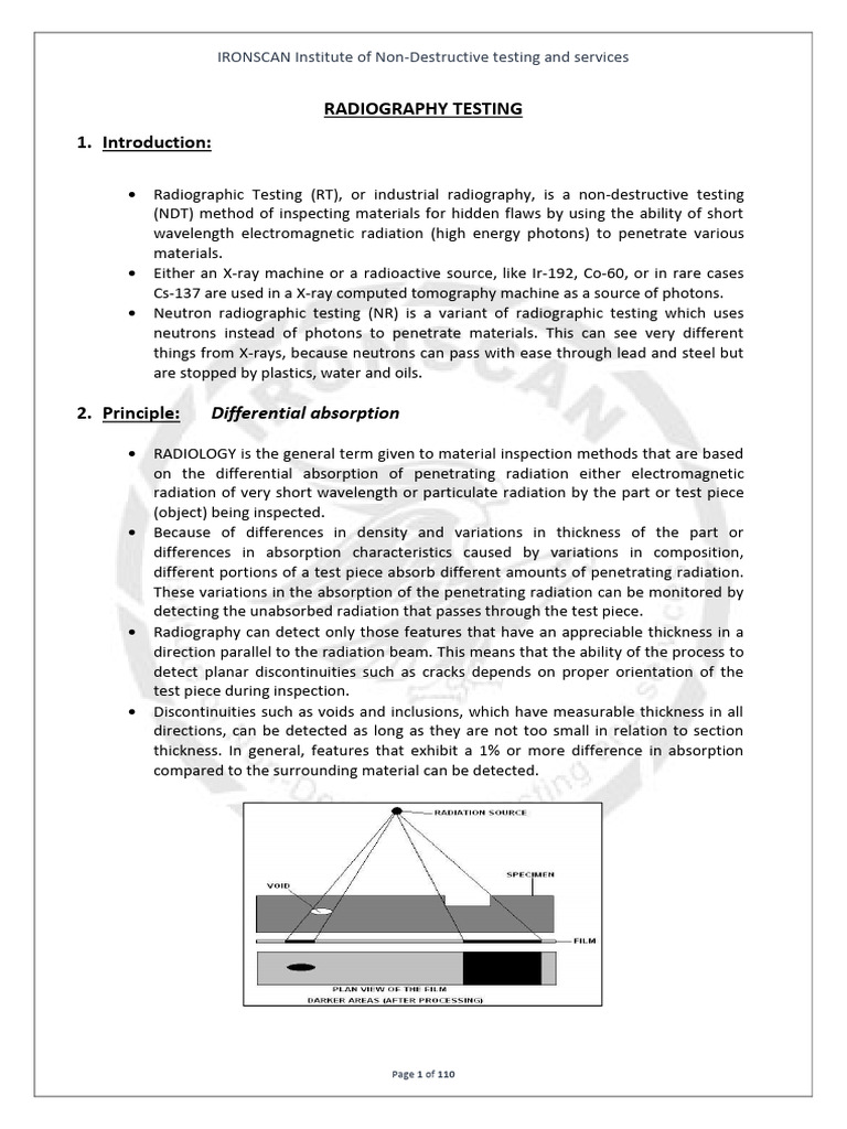 Ironscan - RT Study Material - Final | PDF | Radioactive Decay | Radionuclide