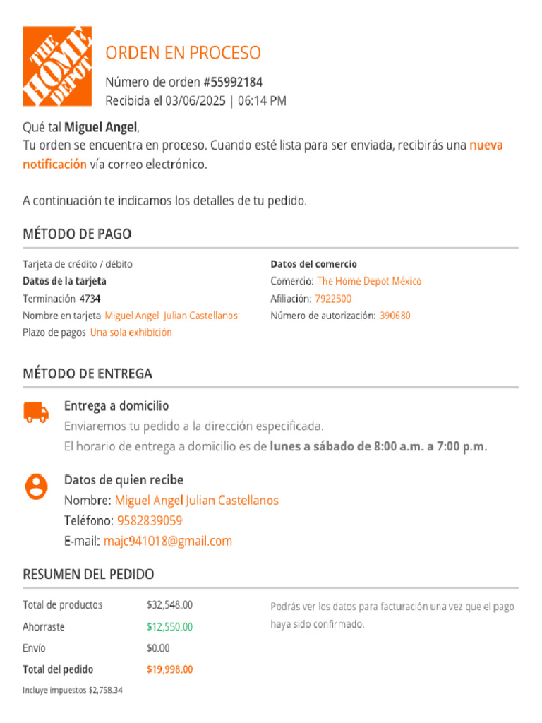 Order Instructions | PDF