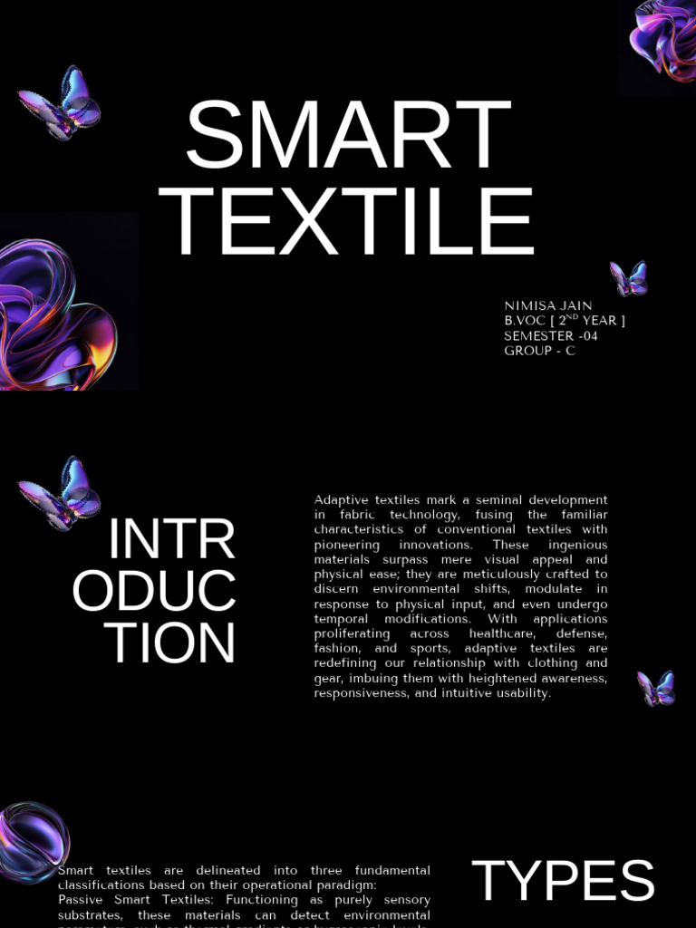 Understanding Adaptive Smart Textiles | PDF | Textiles | Wearable ...