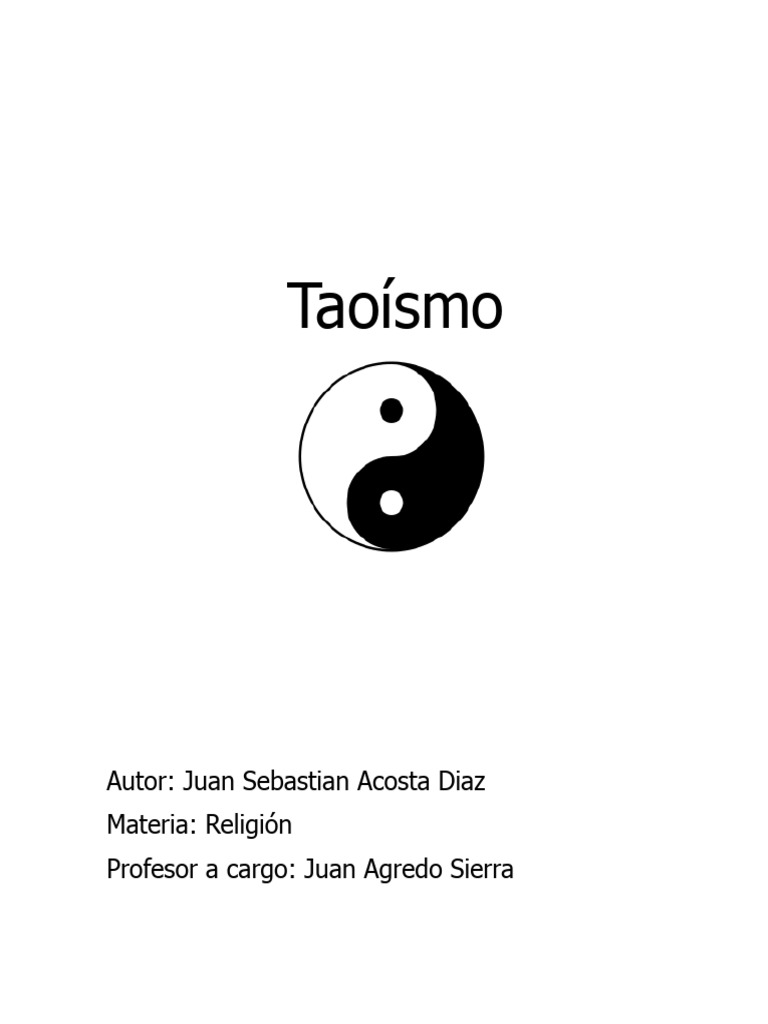 Taoísmo: Religión y Doctrina | PDF | Laozi | Tao