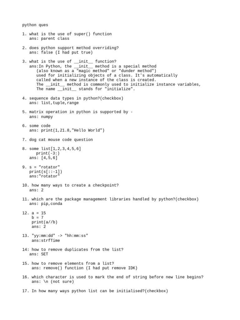 Python Ques | PDF