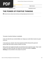 The Power of Positive Thinking (Presentation) | PDF | Optimism | Thought