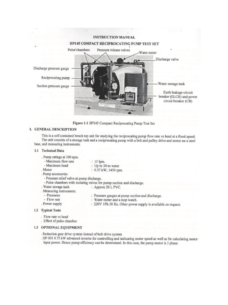 Reciprocating Pump - TPC - r1 | PDF